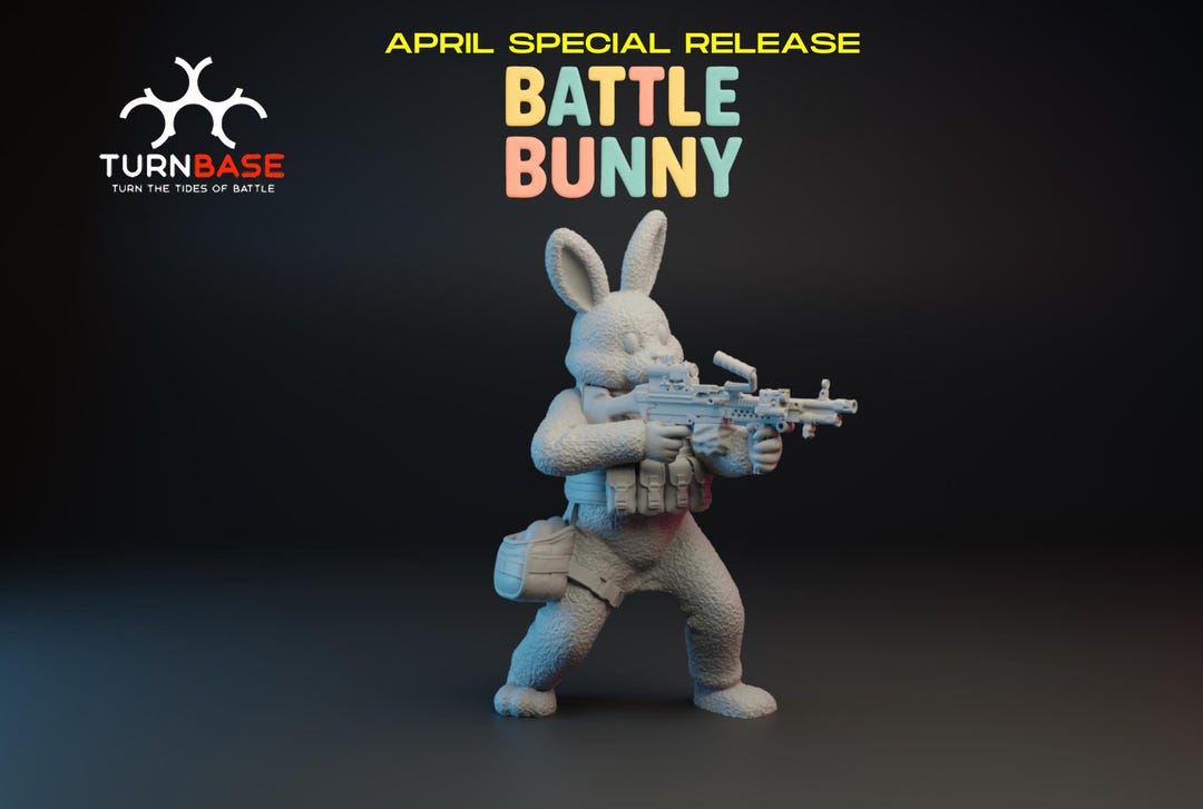 Turnbase Modern Miniatures, Battle Bunny, Robber, Criminals, Easter ...