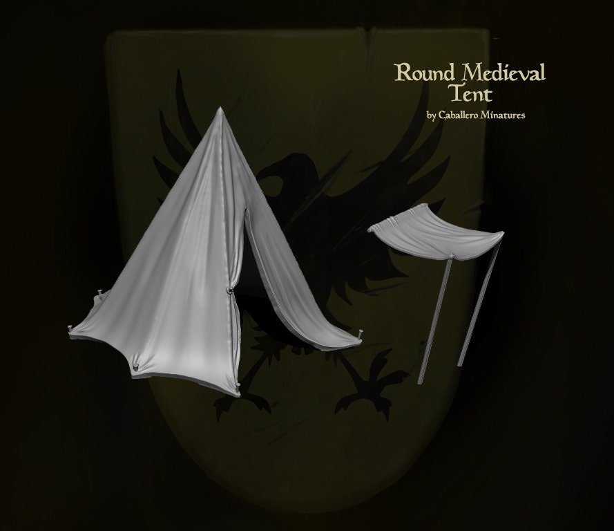 Medieval Tent, Reconquer Designs, Caballero Miniatures, 3D Print ...