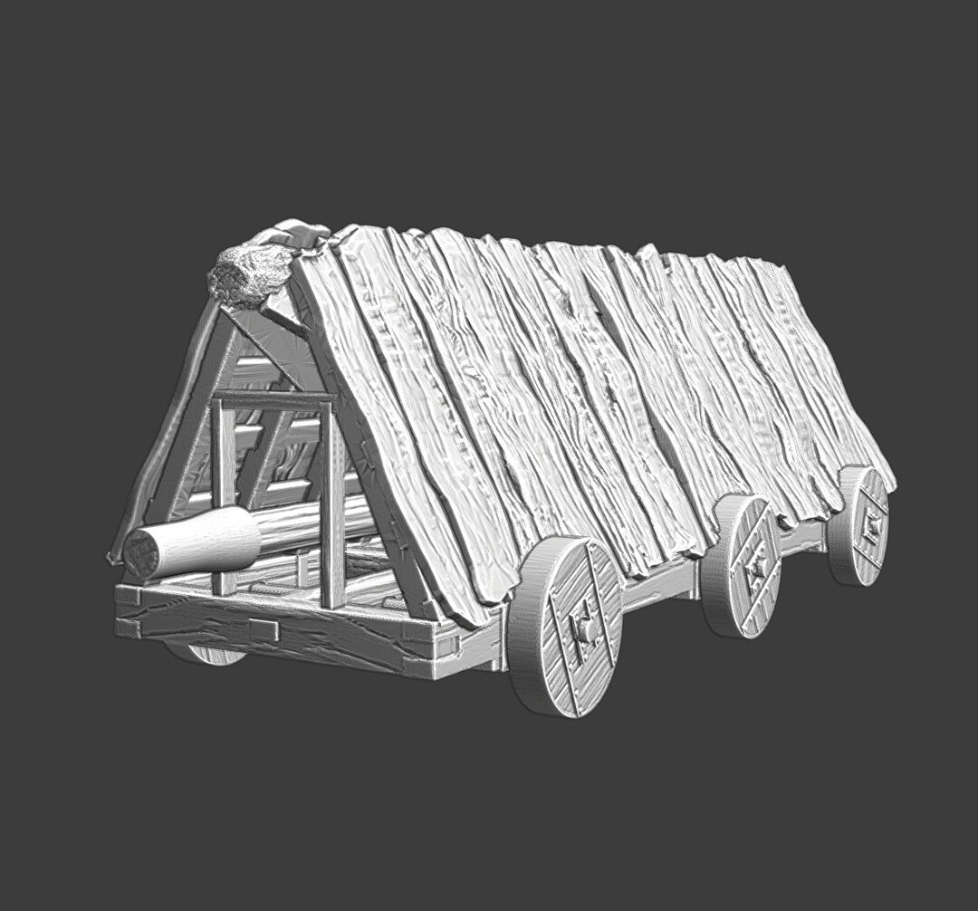 Northern Crusades Miniatures, Primitive Medieval Battering Ram, Siege ...