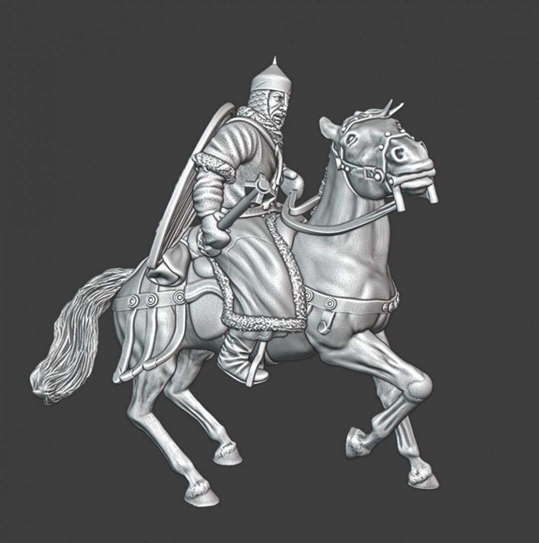 Northern Crusades Miniature, Medieval Baltic Noble Mounted, Role ...