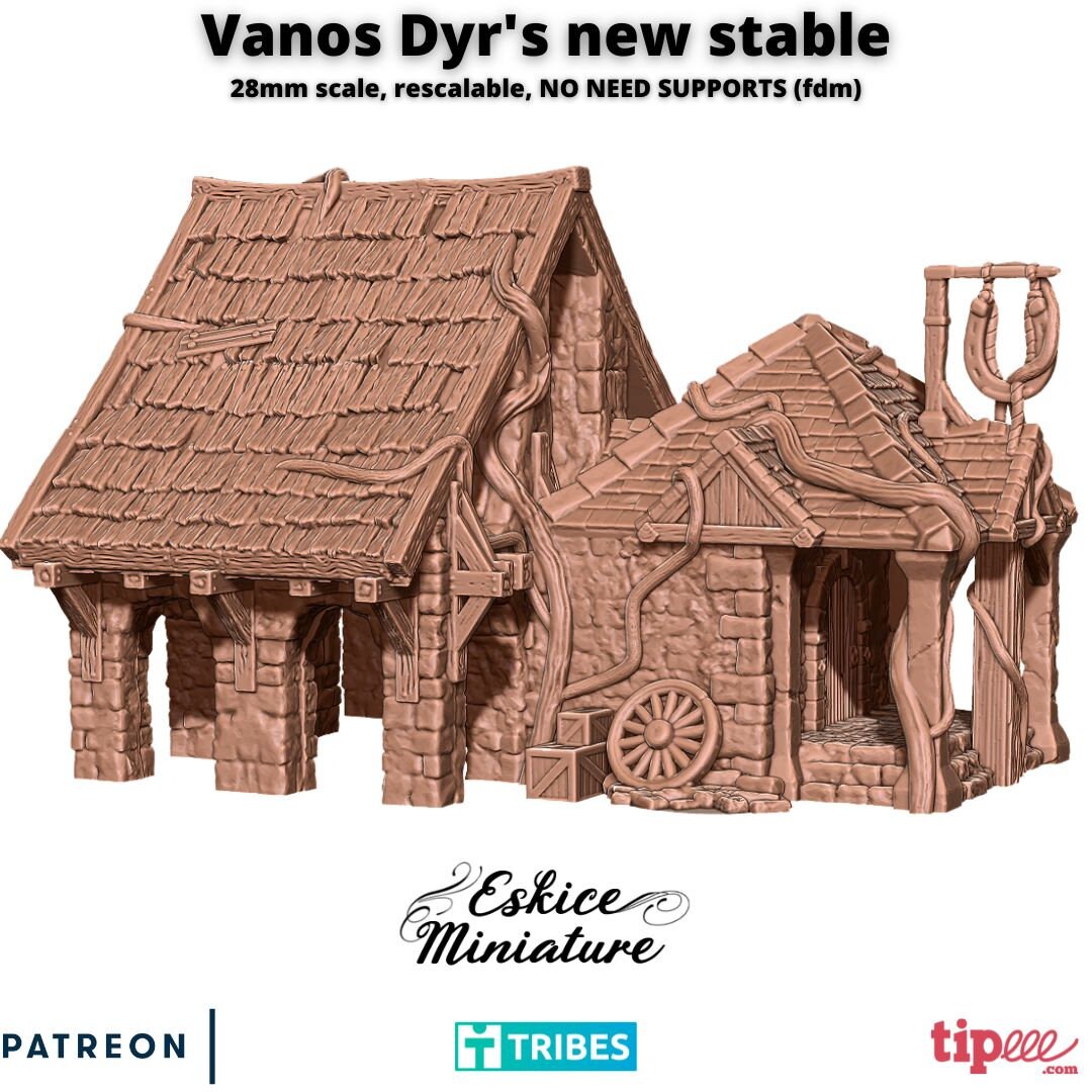 Vanos Dyr Stables, Wargaming Terrain, Scenery, Diorama, Eskice ...
