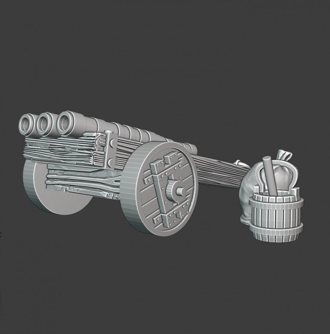 Northern Crusades Miniature, Medieval Organ Gun Cannon, Artillery, Role ...