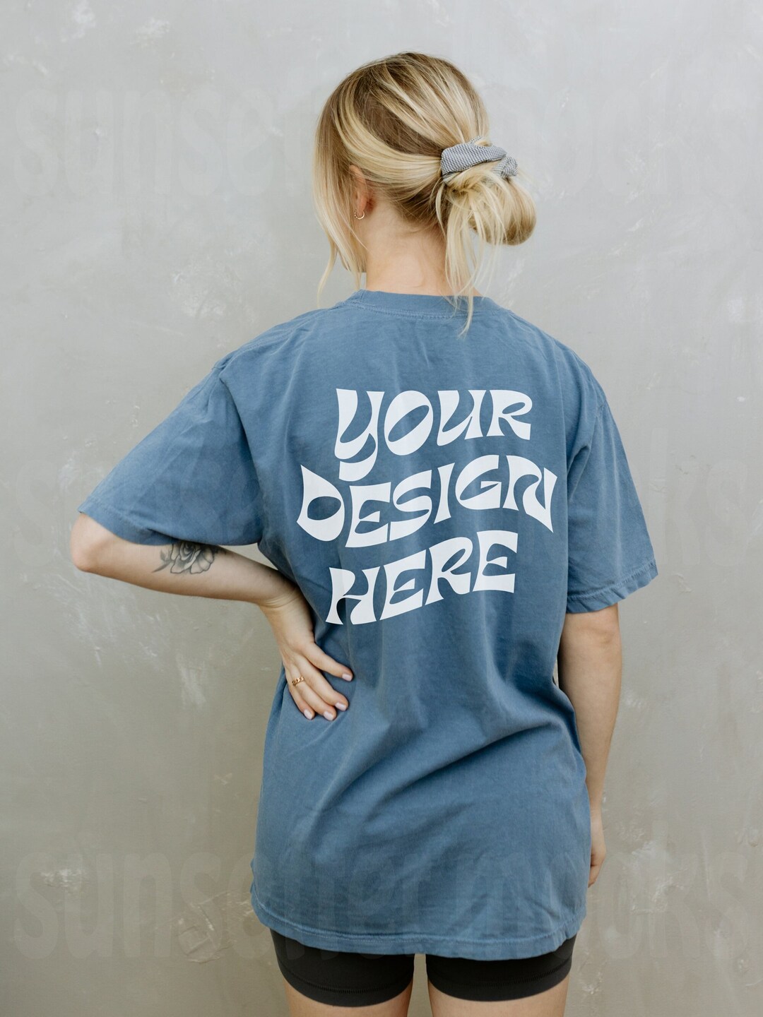 Comfort Colors 1717 Back Mockup White Comfort Colors C1717 - Etsy