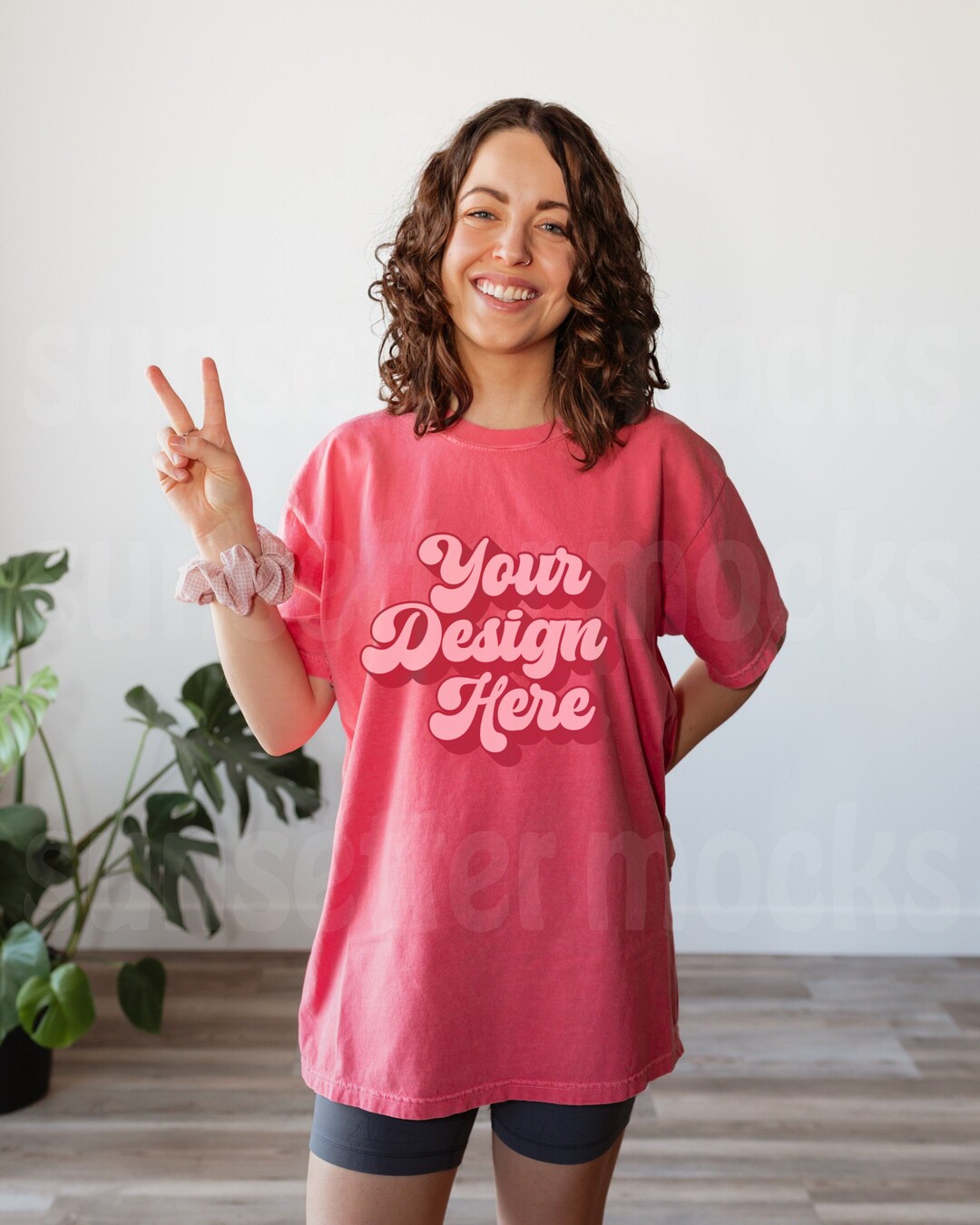 Comfort Colors C1717 Watermelon Mockup, Comfort Colors Watermelon Shirt ...