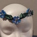 Forget-me-not and Spring Leaves Tiara - Etsy