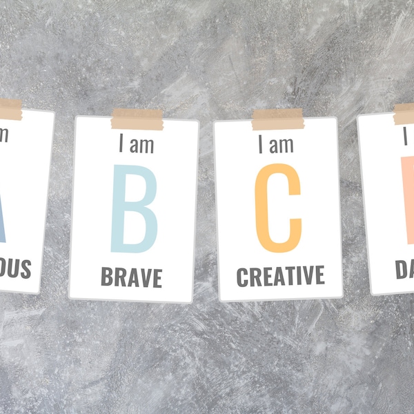 Alphabet Flashcards - Etsy