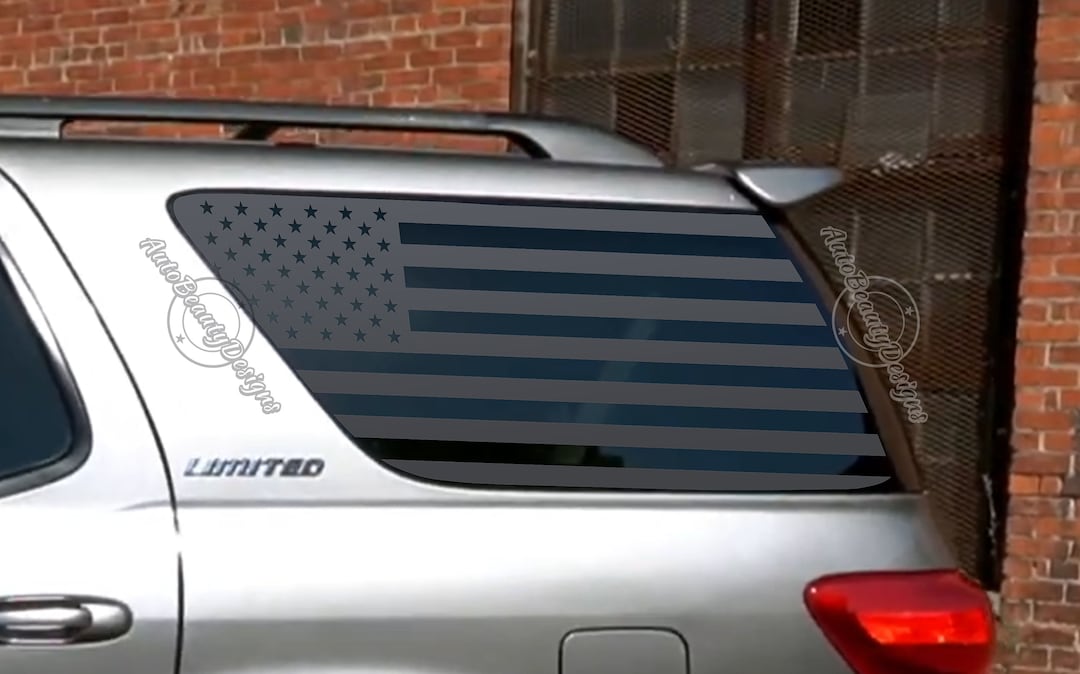 Fits 2001-2007 Toyota Sequoia Rear Side Window American Flag Decal ...