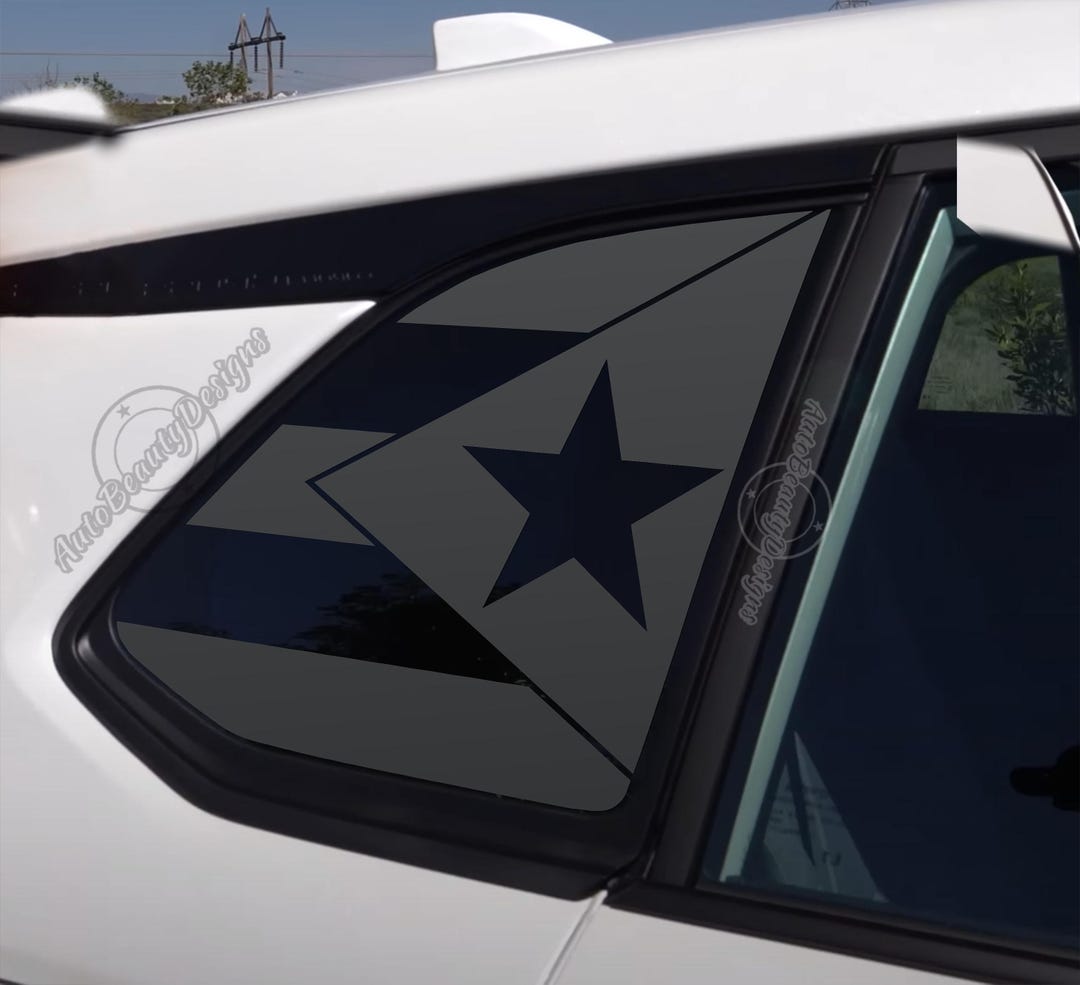 Fits 2020-2026 Toyota Corolla Cross Rear Side Window Puerto Rican Flag ...