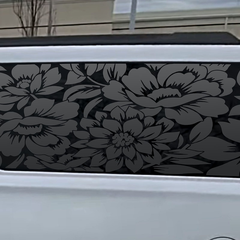 Flower Car Decal - Etsy