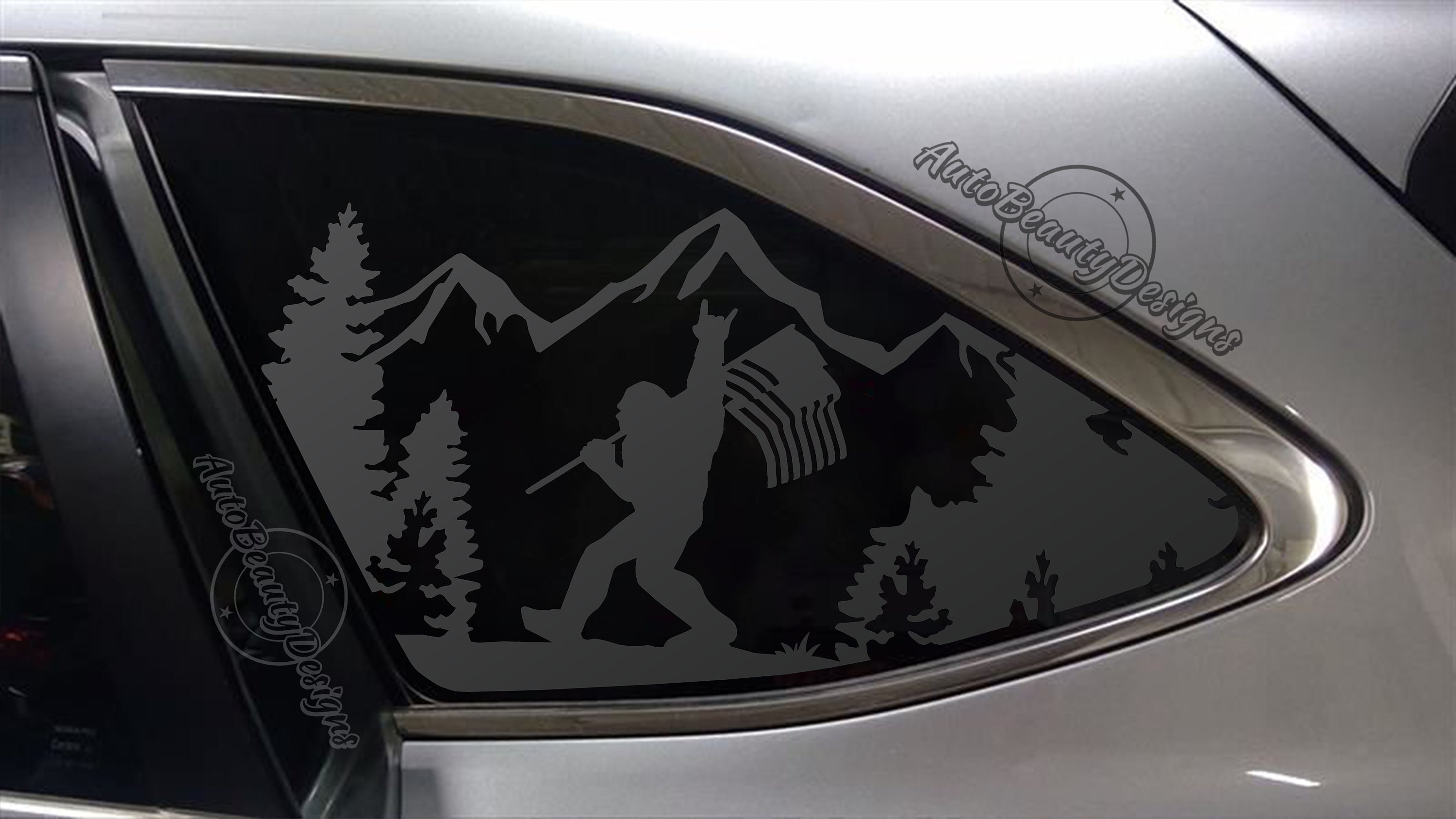 Fits 2015-2019 Subaru Outback Rear Side Window Sasquatch Bigfoot ...