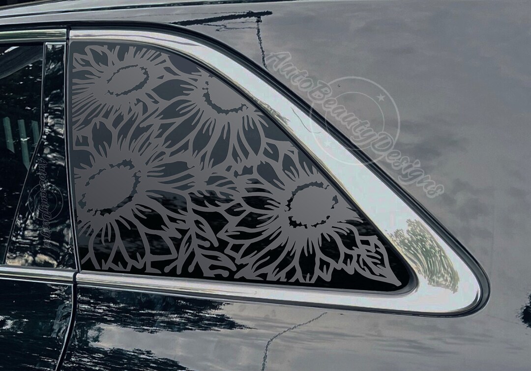 Fits 2016-2020 Kia Sorento Rear Side Window Floral Sunflower Pattern ...