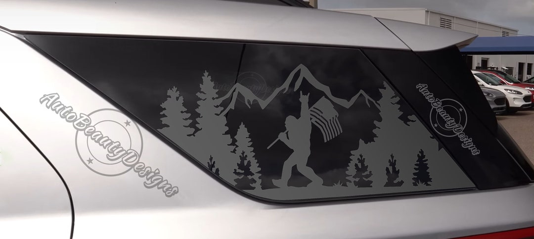 Fits 2020-2025 Ford Explorer Rear Side Window Sasquatch Bigfoot ...