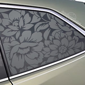 Fits 2019-2024 Subaru Forester Rear Side Window Floral Flowers Decal ...