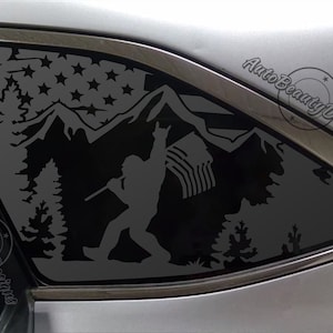 Fits 2015-2019 Subaru Outback Rear Side Window Distressed American Flag ...