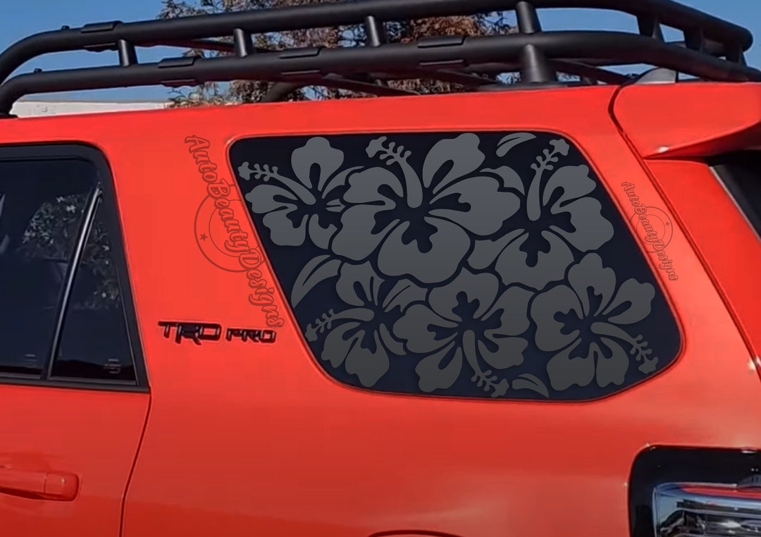 Fits 2010-2023 Toyota 4RUNNER Rear Side Windows Hibiscus - Etsy