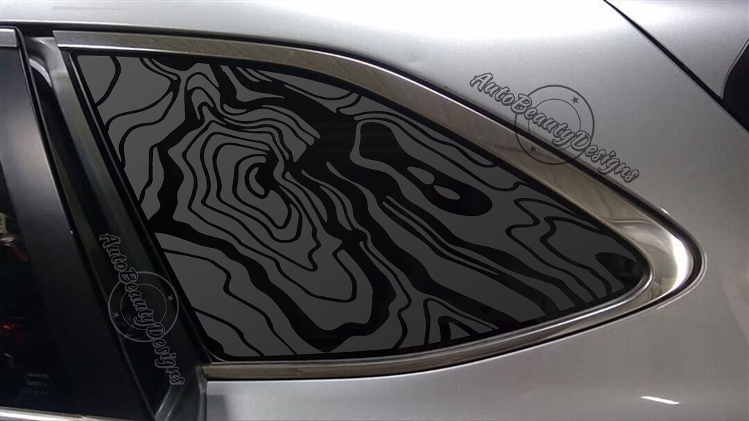 Fits 2015-2019 Subaru Outback Rear Side Window Topographic Map Decal ...