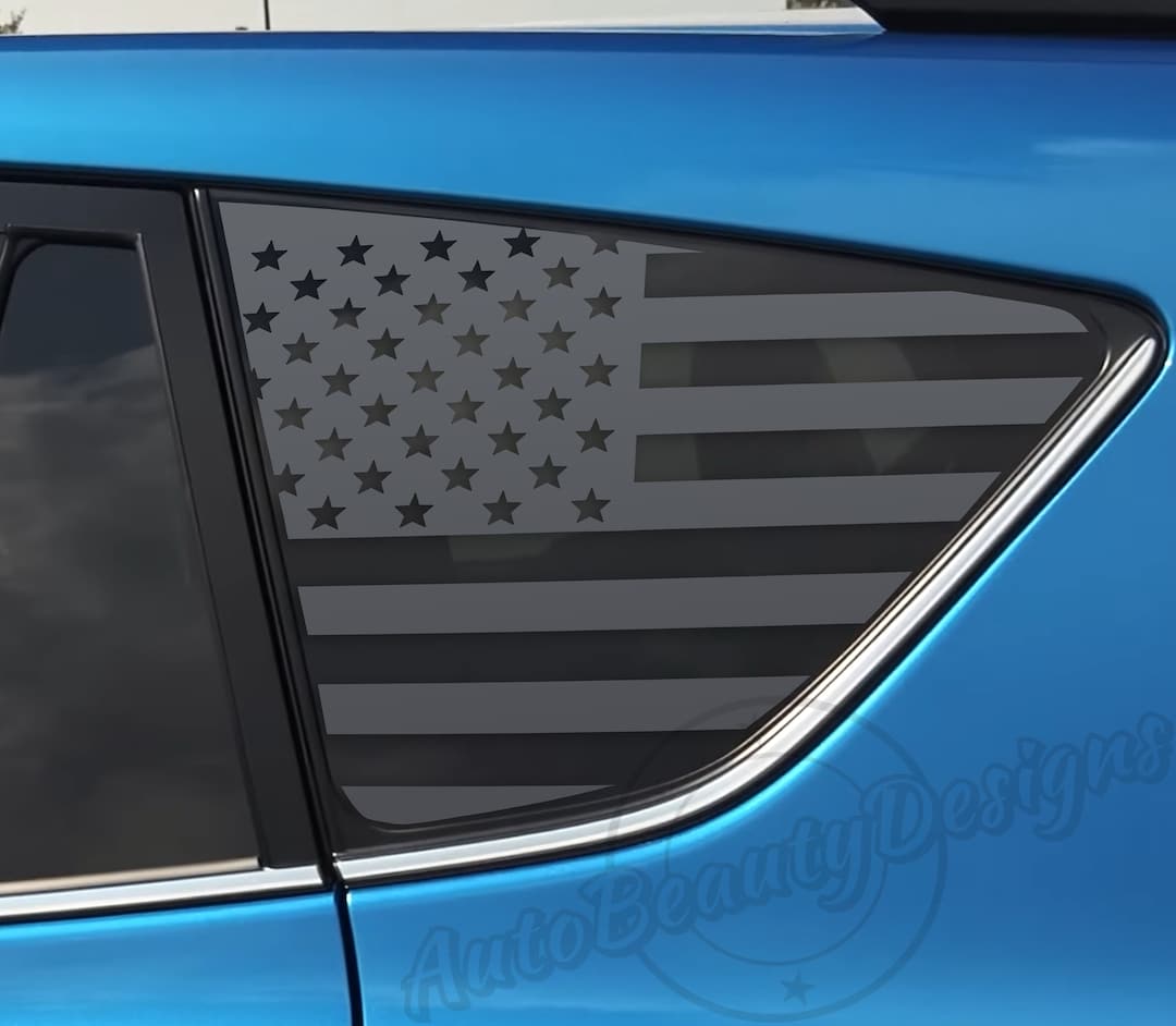 Fits 2013-2018 Toyota RAV4 Rear Side Windows American Flag Decal ...