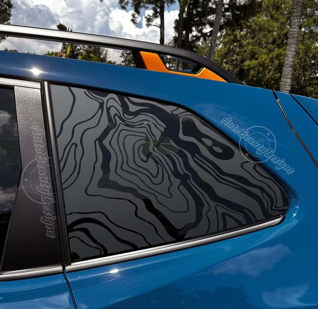 Fits 2019-2024 Subaru Forester Rear Side Window Topographic Map Decal ...