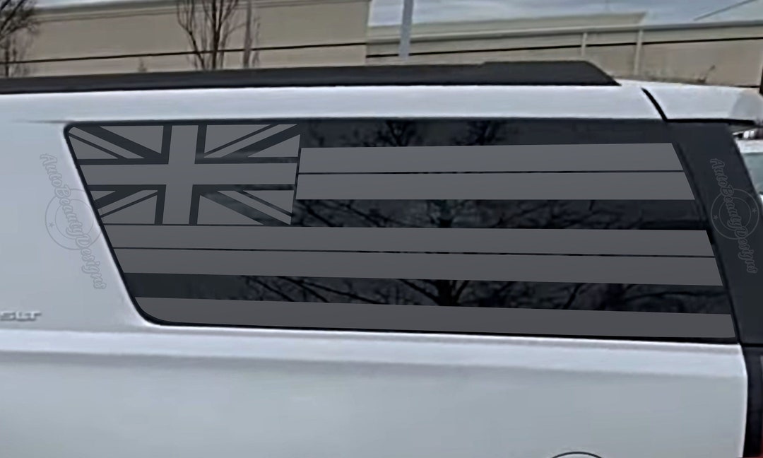 Fits 2015-2020 Cadillac Escalade ESV Rear Side Window Hawaiian Flag ...
