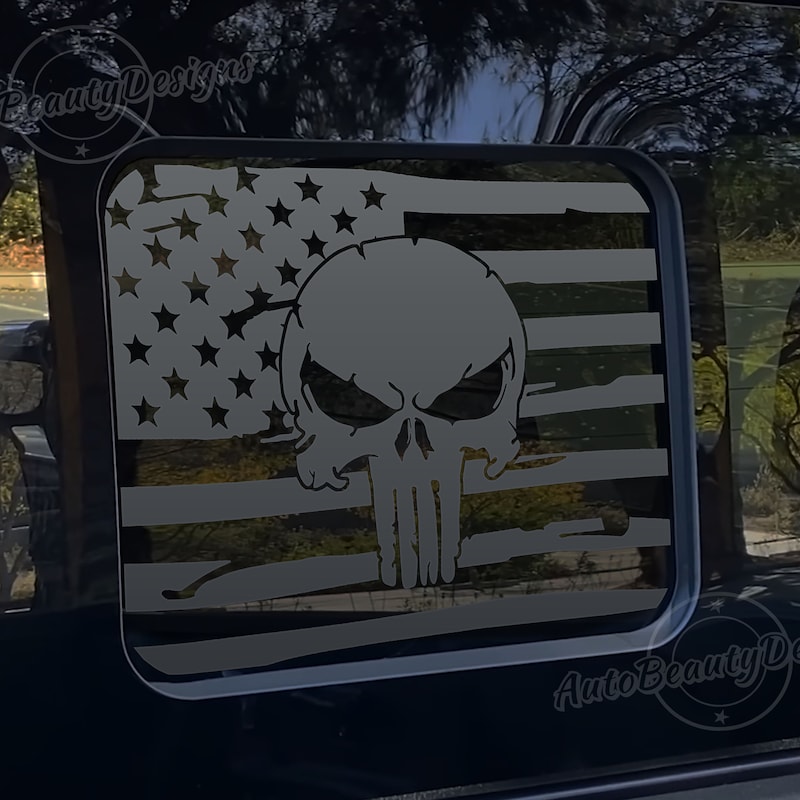 Back Window Skull Sticker - Etsy