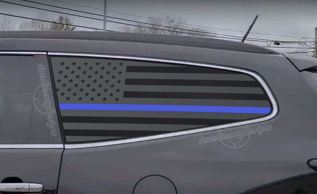 Fits 2009-2017 Chevrolet Traverse Rear Side Window American Flag Blue ...