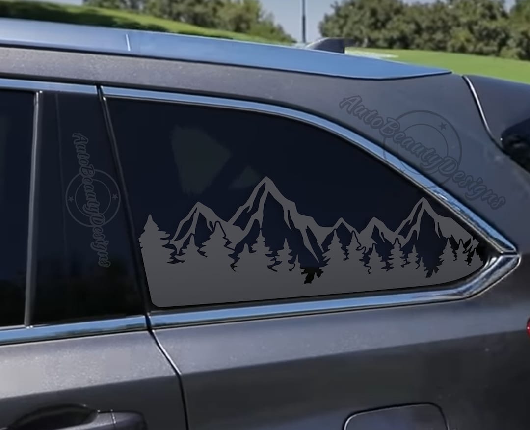 Fits 2014-2019 Toyota Highlander Rear Side Window Mountain Tree Outdoor ...
