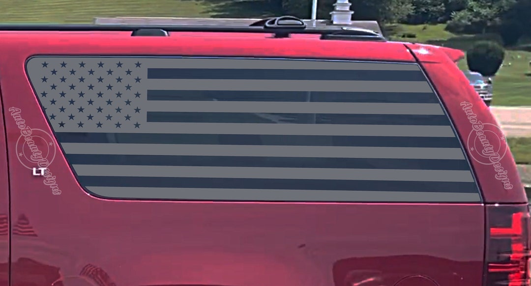 Fits 2007-2014 Cadillac Escalade ESV Rear Side Window American Flag ...