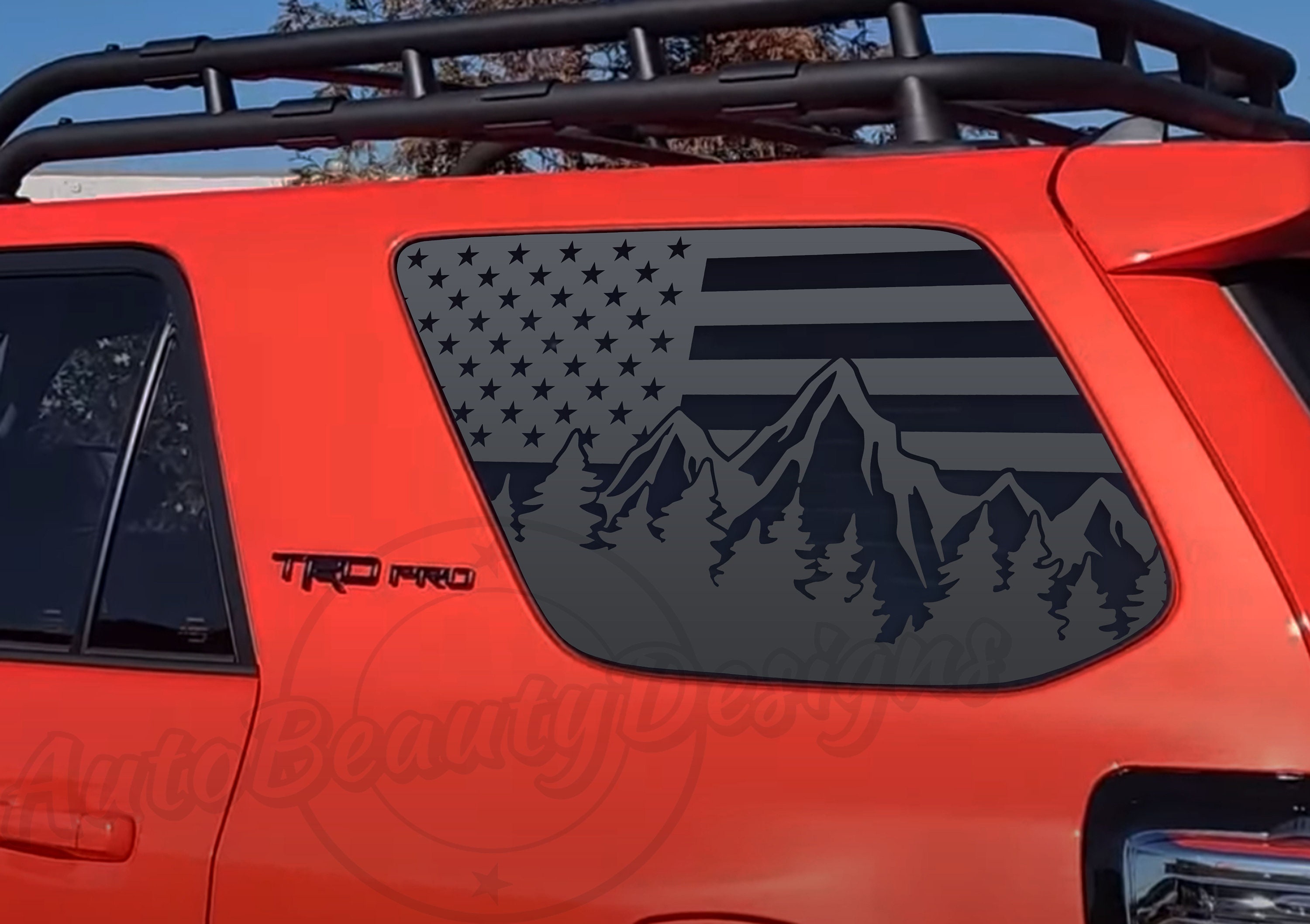 American Flag 4 Runner Decal - Etsy Canada