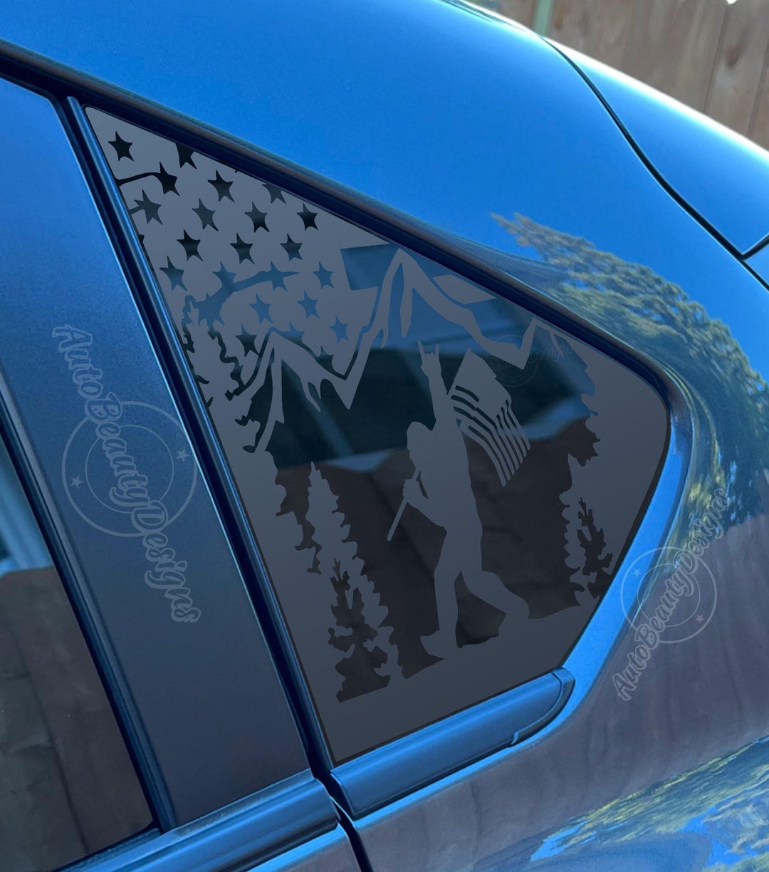 Fits 2018-2023 Subaru Crosstrek Rear Side Window Sasquatch Bigfoot ...
