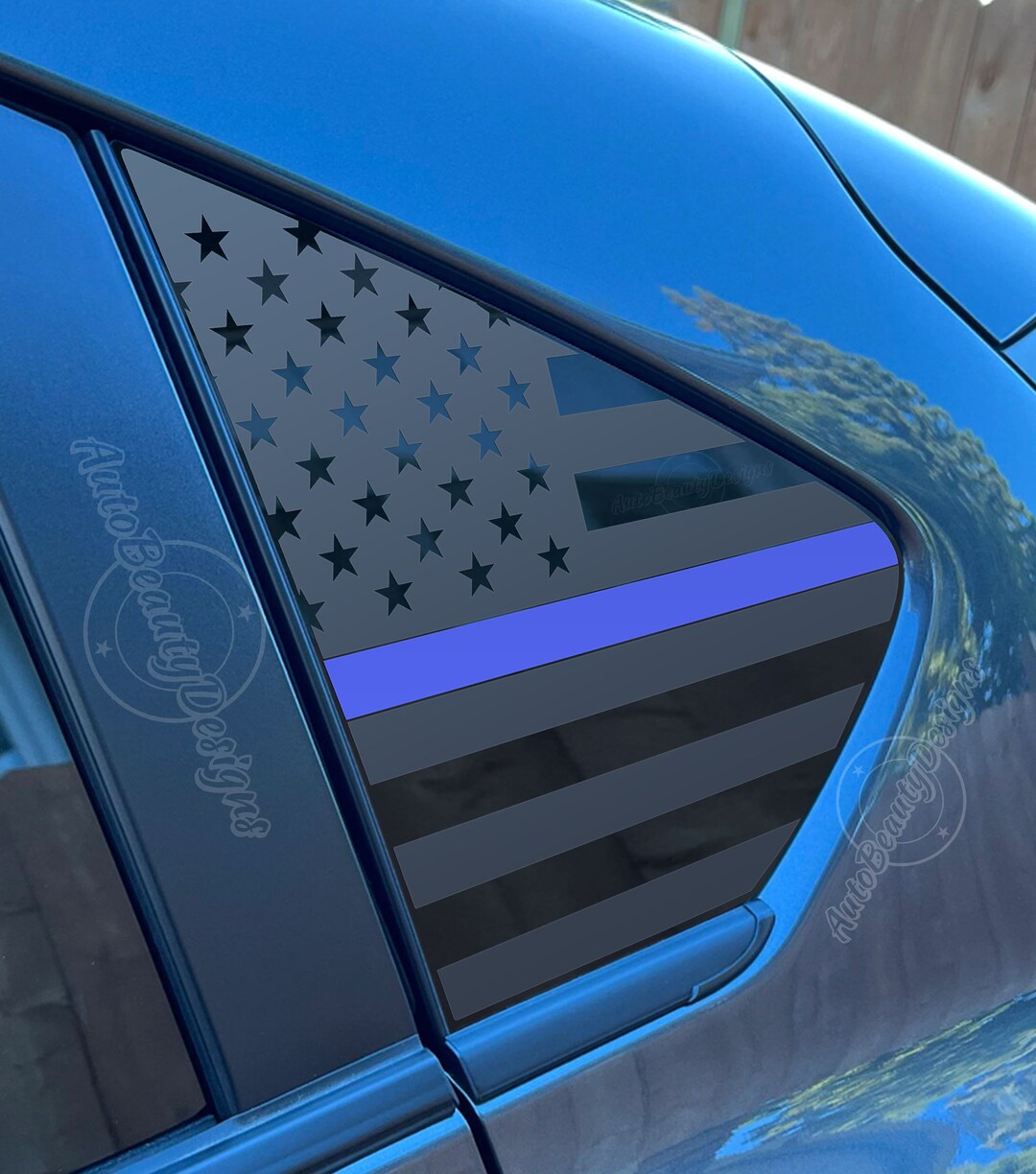 Fits 2018-2023 Subaru Crosstrek Rear Side Window American Flag Red Blue ...