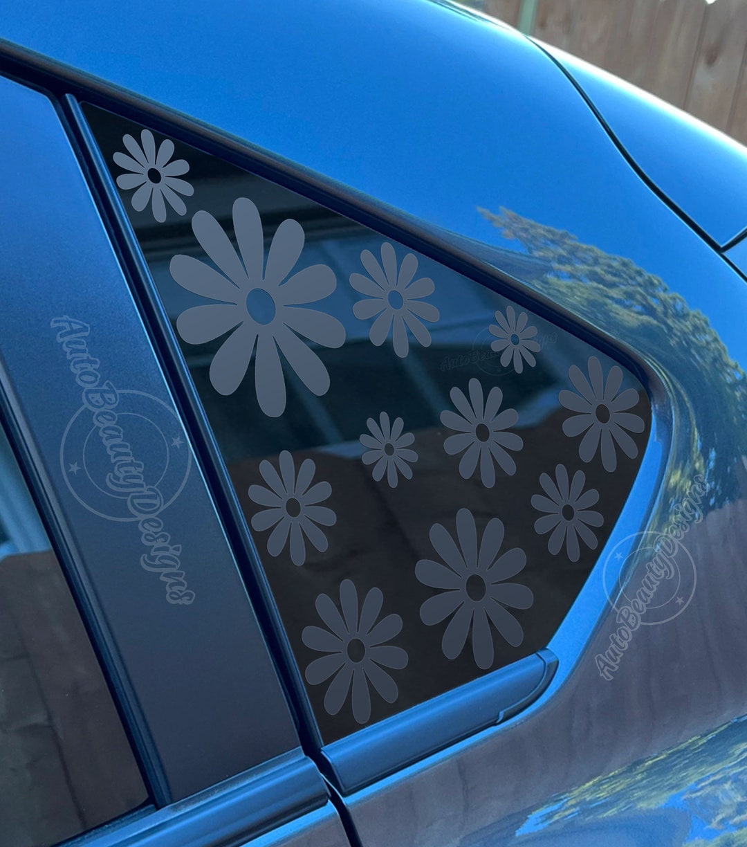Fits 2018-2023 Subaru Crosstrek Rear Side Window Daisy Floral Flowers ...
