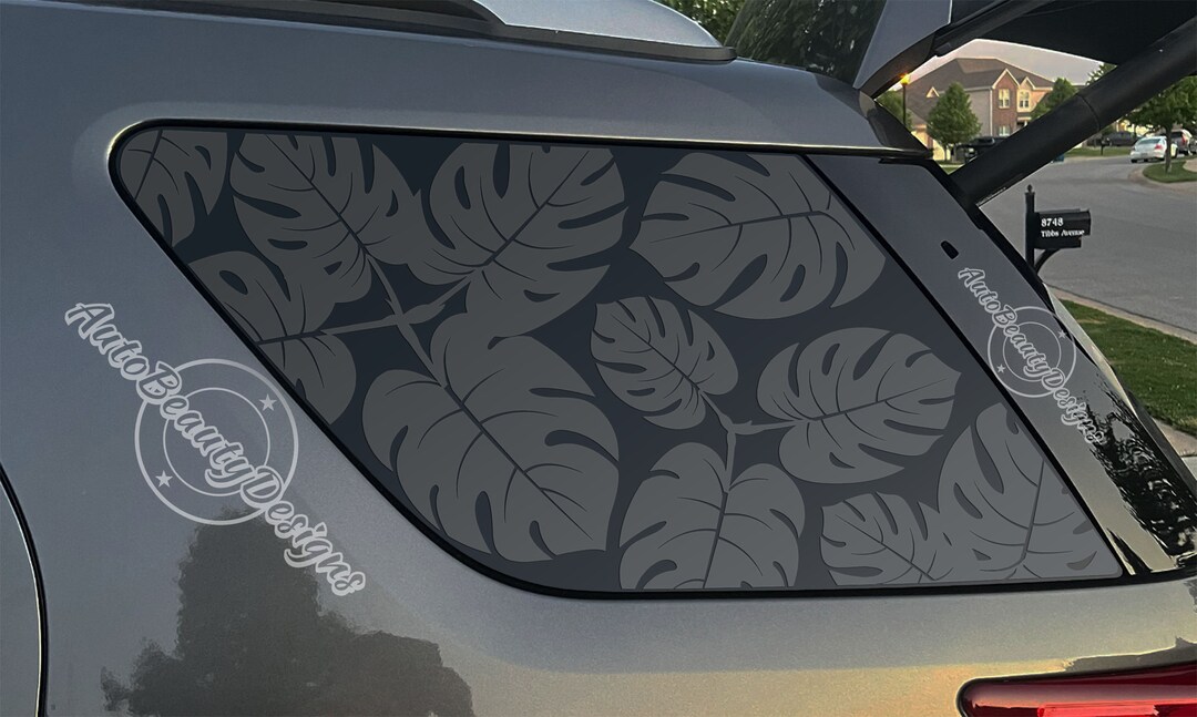 Fits 2011-2019 Ford Explorer Rear Side Window Monstera Leaves Decal ...