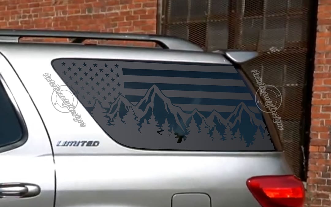 Fits 2001-2007 Toyota Sequoia Rear Side Window Mountain Tree Outdoor ...