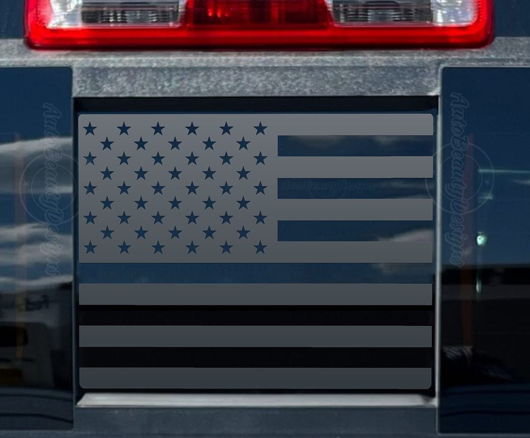 Fits 2015-2025 Chevy Colorado Rear Middle Sliding Window American Flag ...