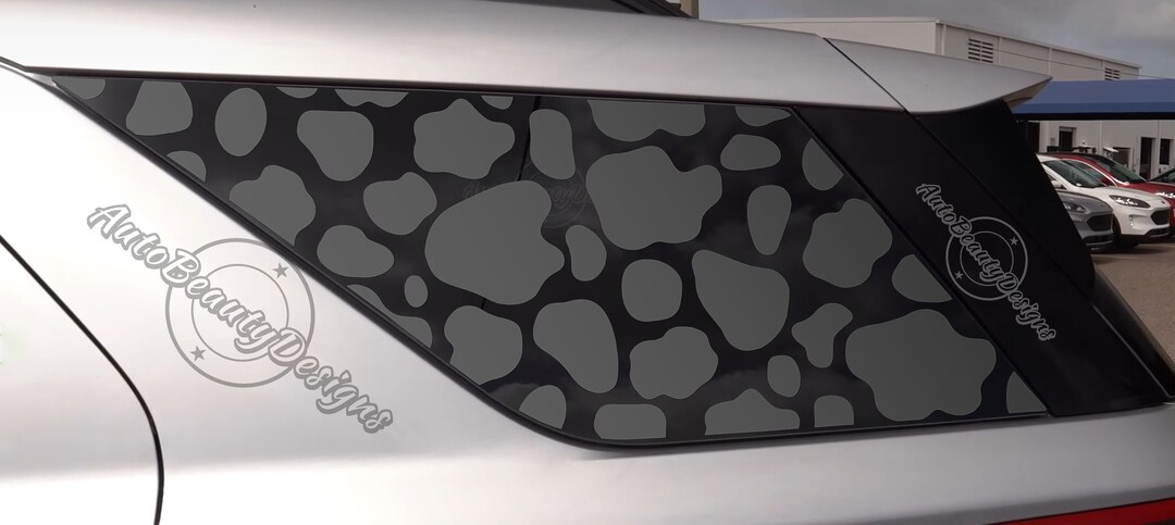 Fits 2020-2026 Ford Explorer Rear Side Window Cow Print Decal Sticker ...