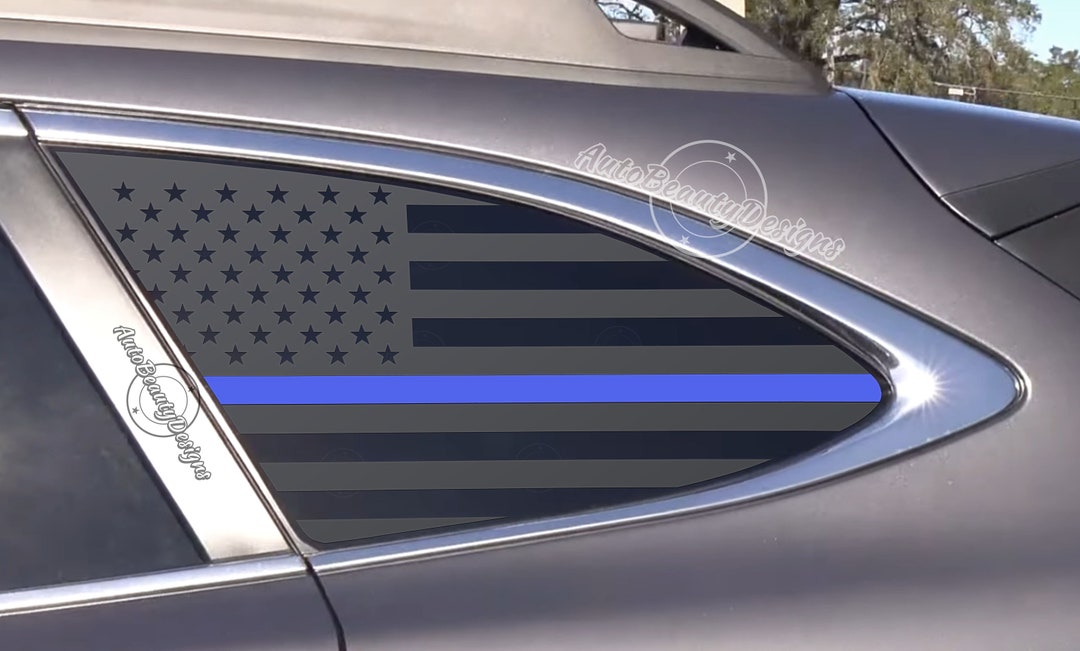 Fits 2020-2025 Subaru Outback Rear Side Window American Flag Red Blue ...