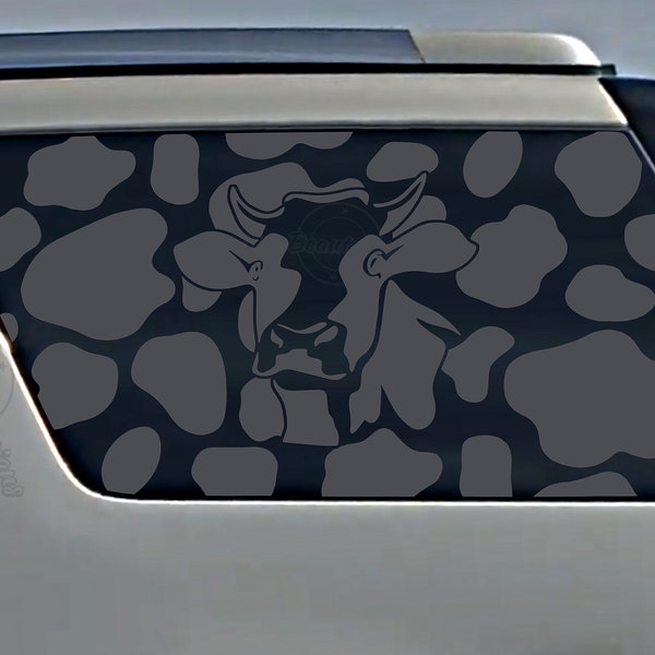 Cow Head Decal - Etsy