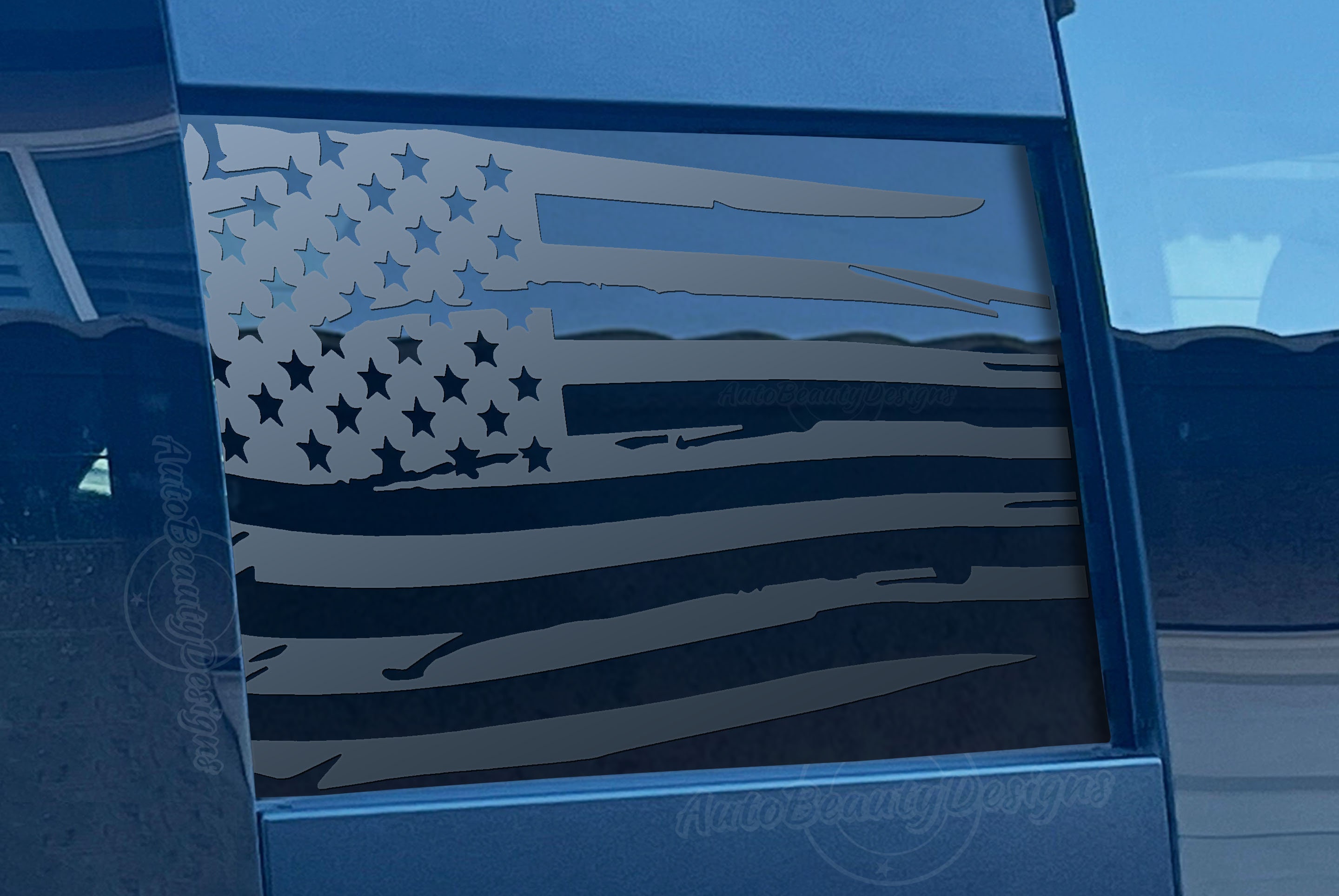 Fits 2019-2026 Chevy Silverado Rear Middle Sliding Window Distressed ...