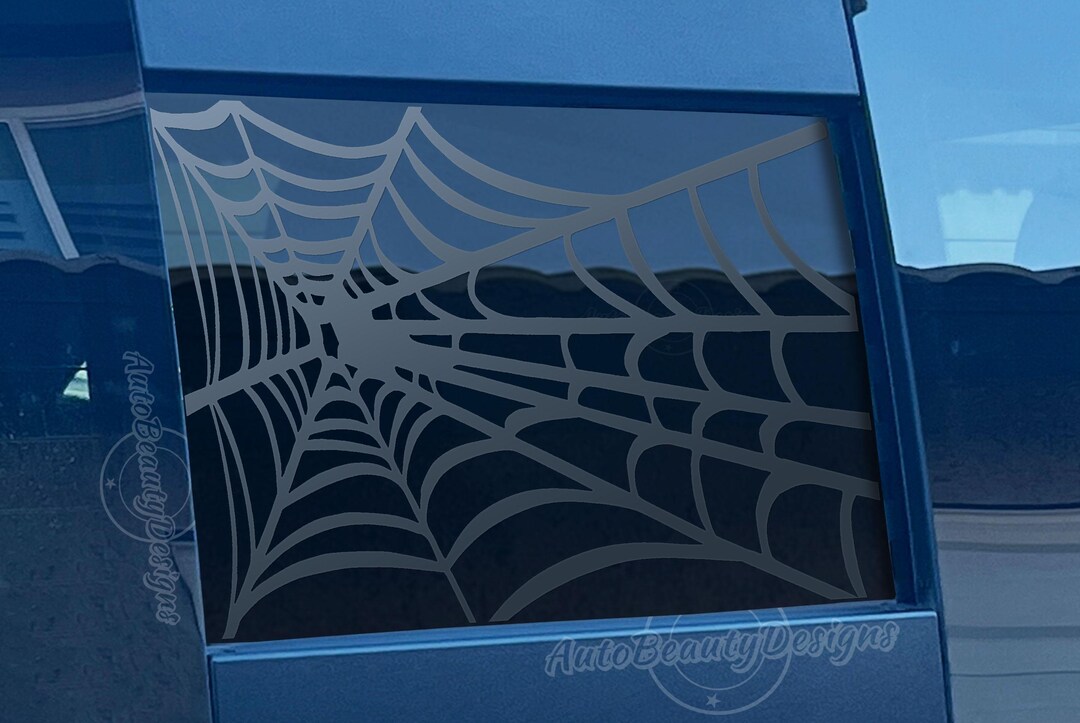 Fits 2019-2025 Chevy Silverado Rear Middle Sliding Window Spider Web ...