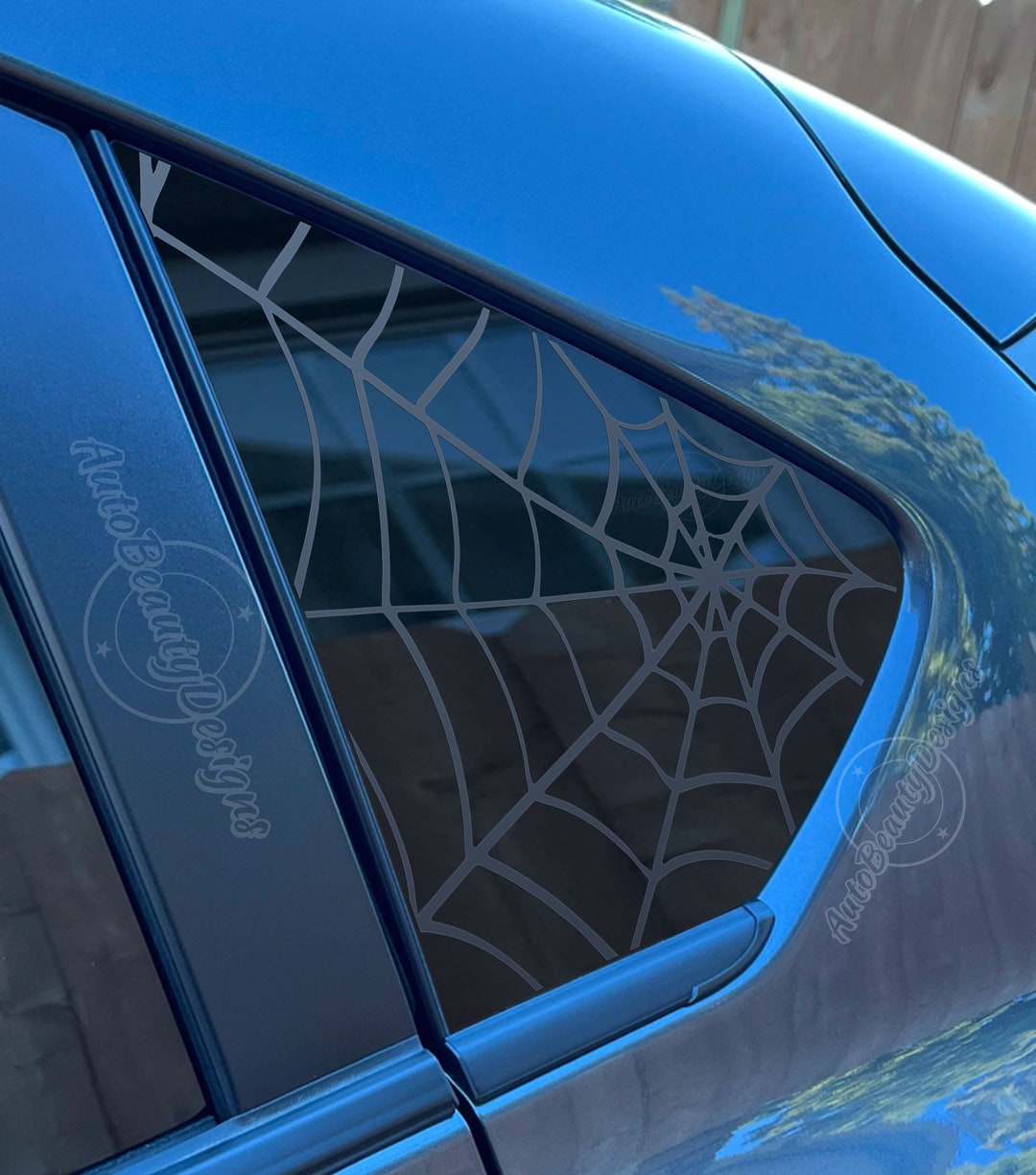 Fits 2018-2023 Subaru Crosstrek Rear Side Window Spider Web Decal ...