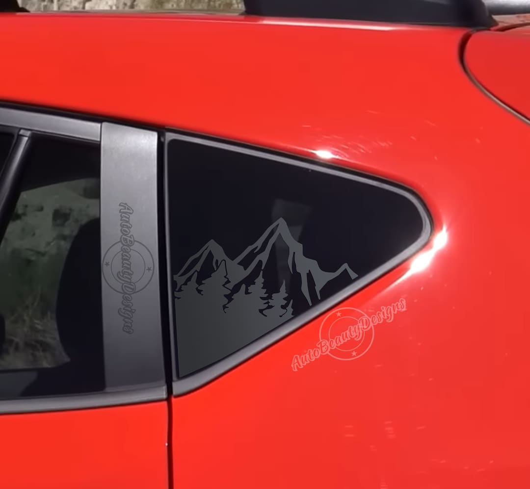 Fits 2024-2025 Subaru Crosstrek Rear Side Window Mountain Tree Outdoor ...