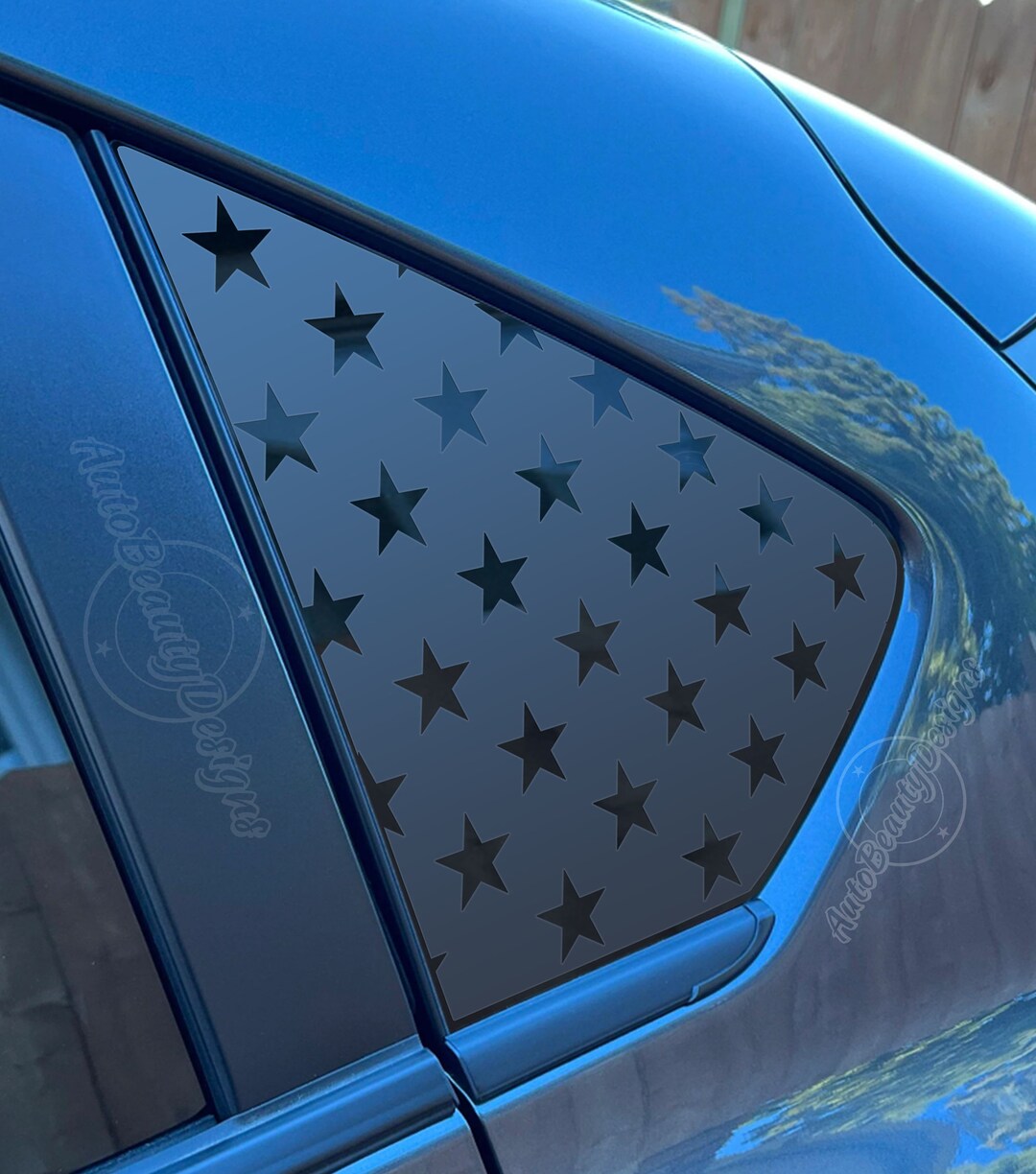 Fits 2018-2023 Subaru Crosstrek Rear Side Windows Stars Pattern Decal ...