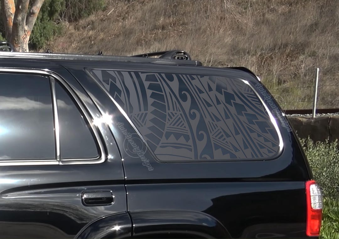 Fits 1996-2002 Toyota 4RUNNER Rear Side Window Polynesian Tribal Decal ...