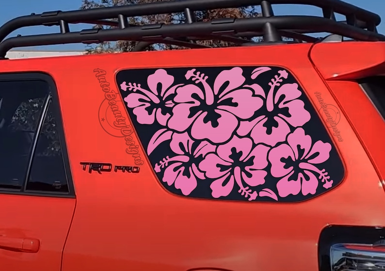 Fits 2010-2023 Toyota 4RUNNER Rear Side Windows Hibiscus - Etsy