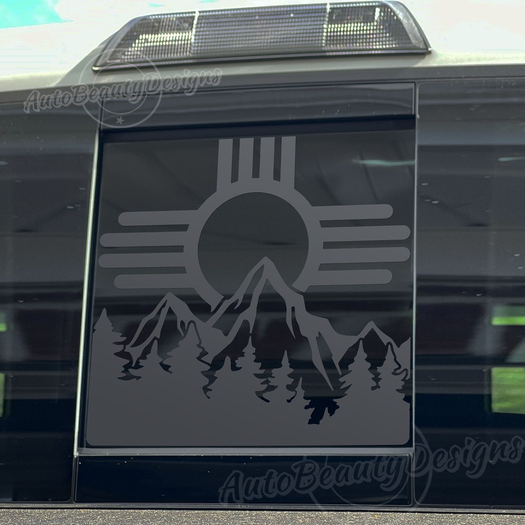 Fits 2016-2023 Toyota Tacoma Rear Middle Sliding Window Zia Symbol ...