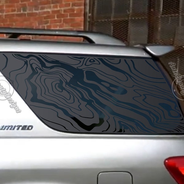 Topographic Map Decals - Etsy