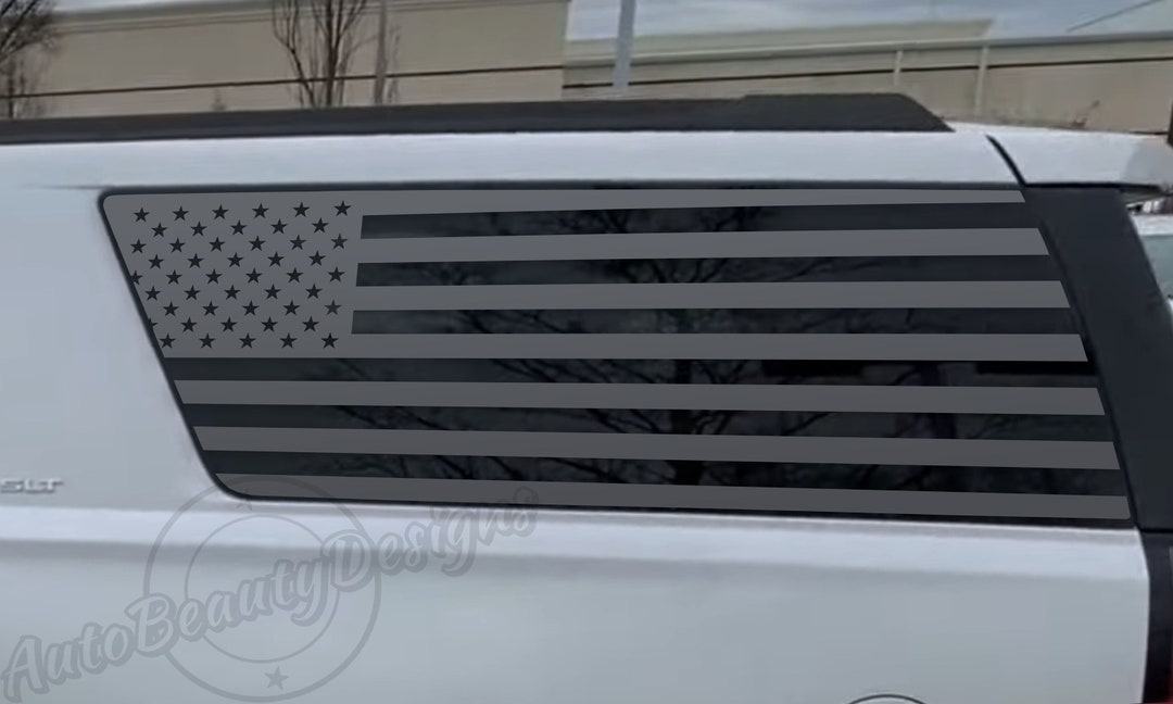 Fits 2015-2020 Cadillac Escalade ESV Rear Side Window American Flag ...