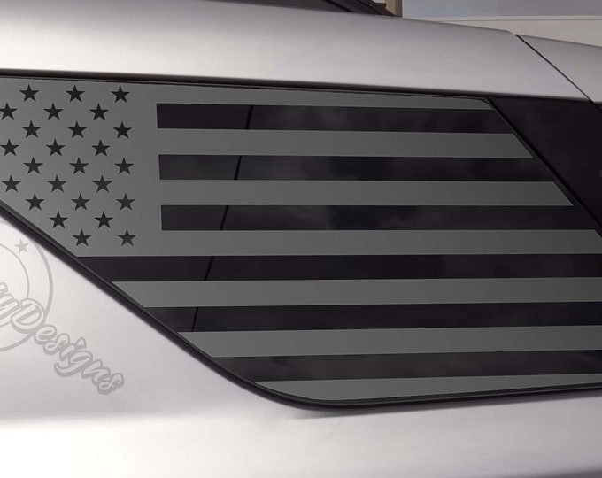 Fits 2011-2019 Ford Explorer Rear Side Windows American Flag Decal ...