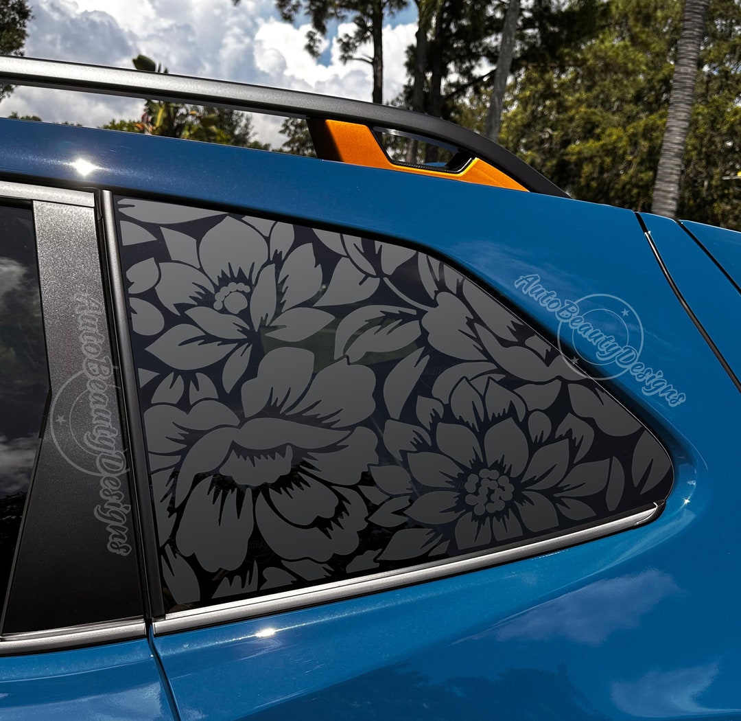 Fits 2019-2024 Subaru Forester Rear Side Window Floral Flowers Decal ...
