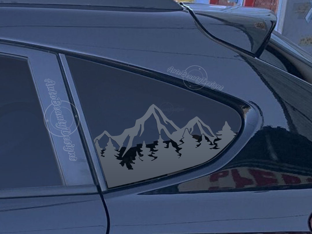 Fits 2012-2017 Subaru Crosstrek Rear Side Windows Mountain Tree Outdoor ...